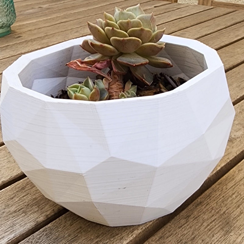 Geometric Planter - Etsy