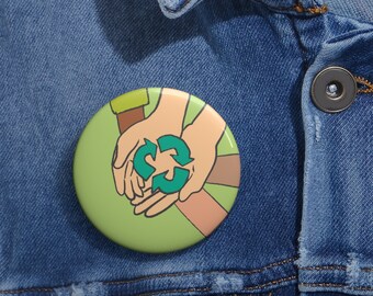 Climate Change Pin Button - Etsy