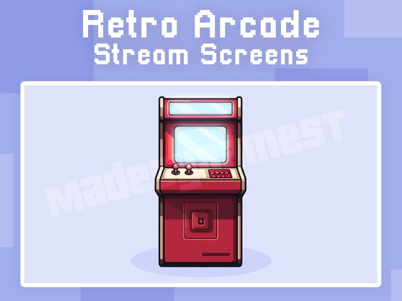 ALMOST FREE - Retro Arcade Animated Stream Screens // Twitch Screens ...