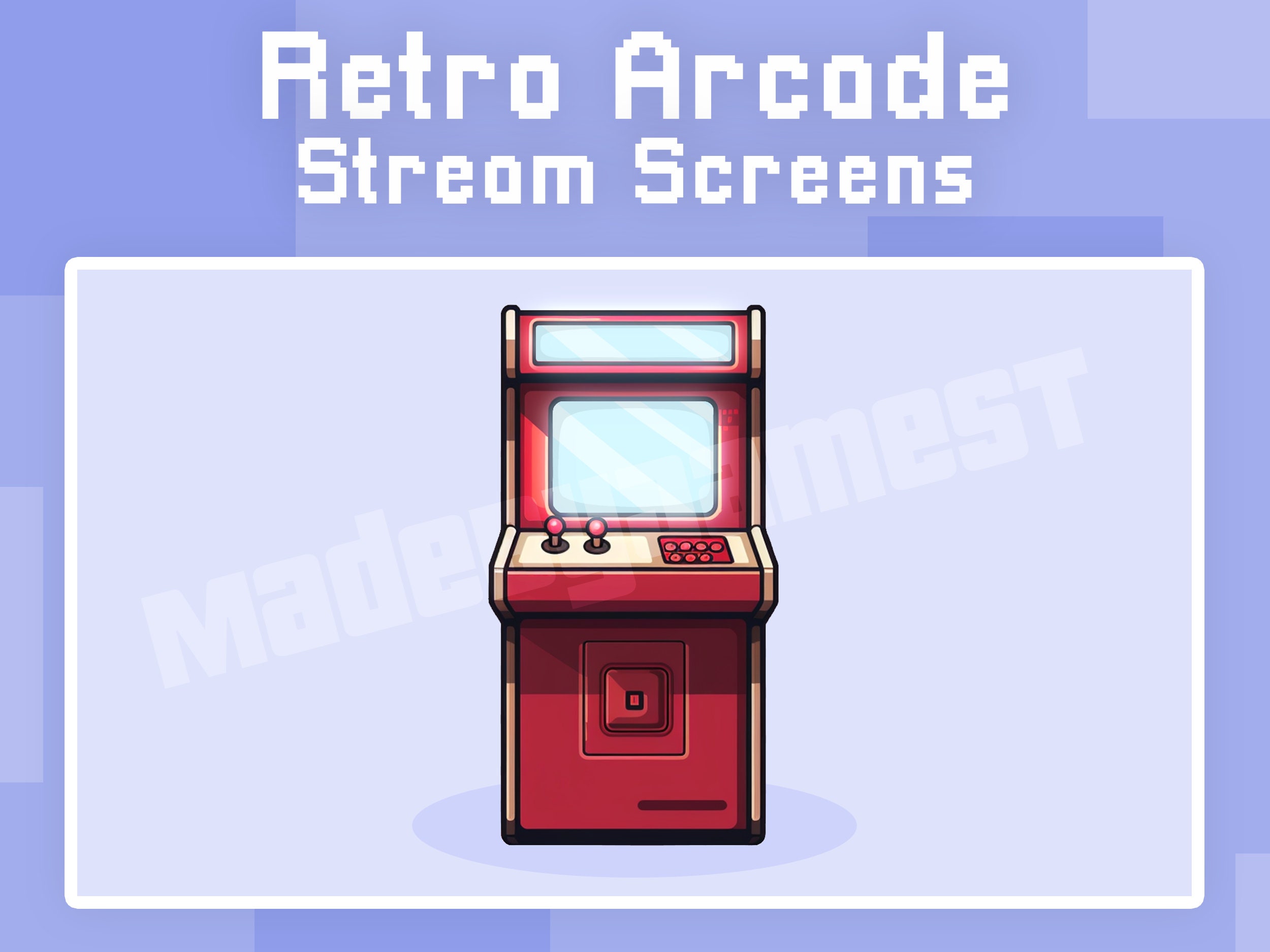 ALMOST FREE - Retro Arcade Animated Stream Screens // Twitch Screens ...