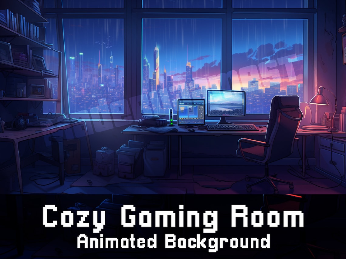 Cozy Gaming Room // Animated Background // Vtuber Background // Vtuber ...