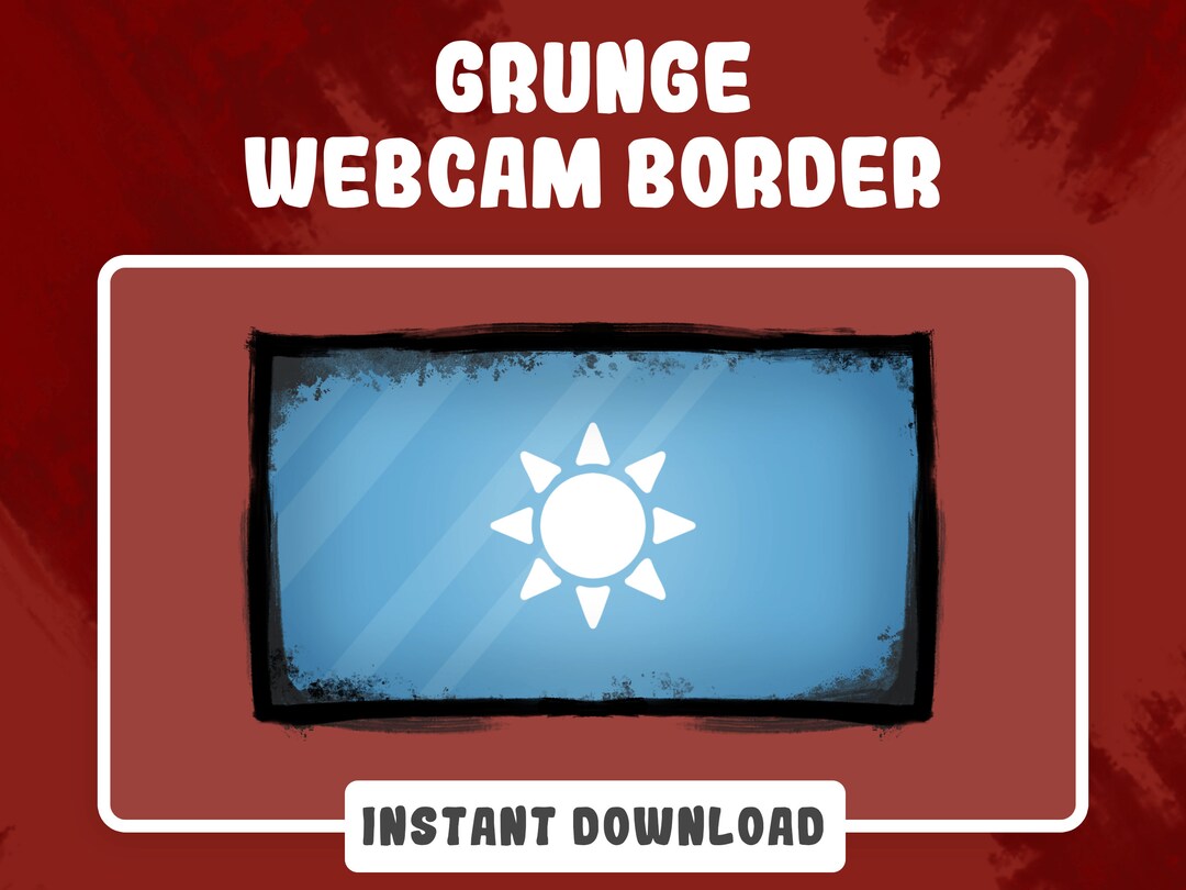 Grunge Webcam Borders // Halloween Twitch Overlay // Blood Webcam ...