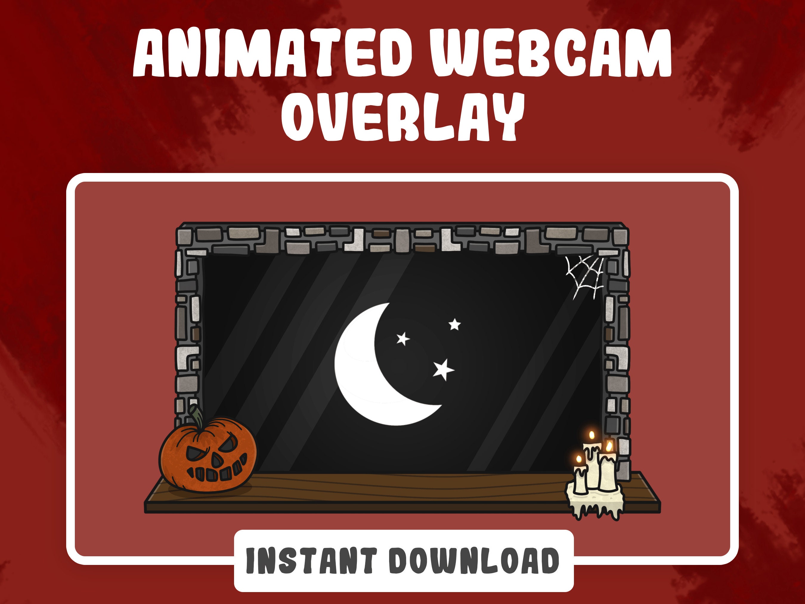 Halloween Webcam Overlay Twitch Overlay Twitch Webcam Overlay Etsy