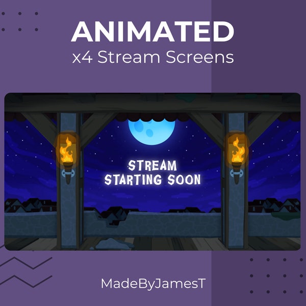 Grunge TV Room Stream Screens / Starting Soon / Obs Overlay / Stream ...