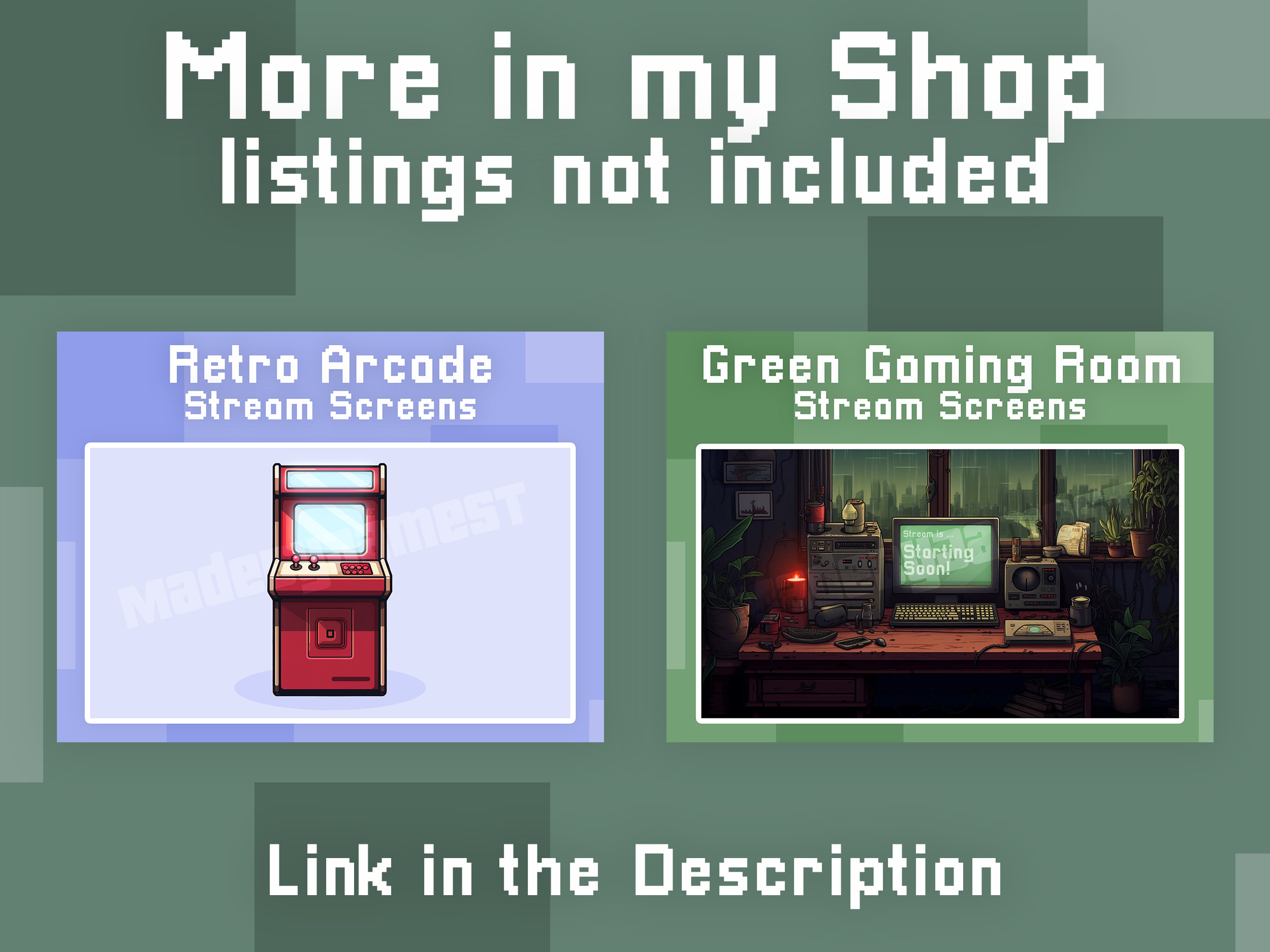 ALMOST FREE - Vintage Retro PC Stream Screens // Retro Twitch Overlay ...