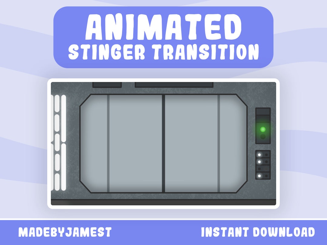 Sci-fi Door Transition // Sci Fi Transition // Twitch - Etsy