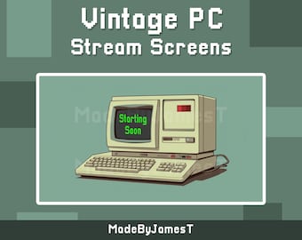 ALMOST FREE - Retro Arcade Animated Stream Screens // Twitch Screens ...