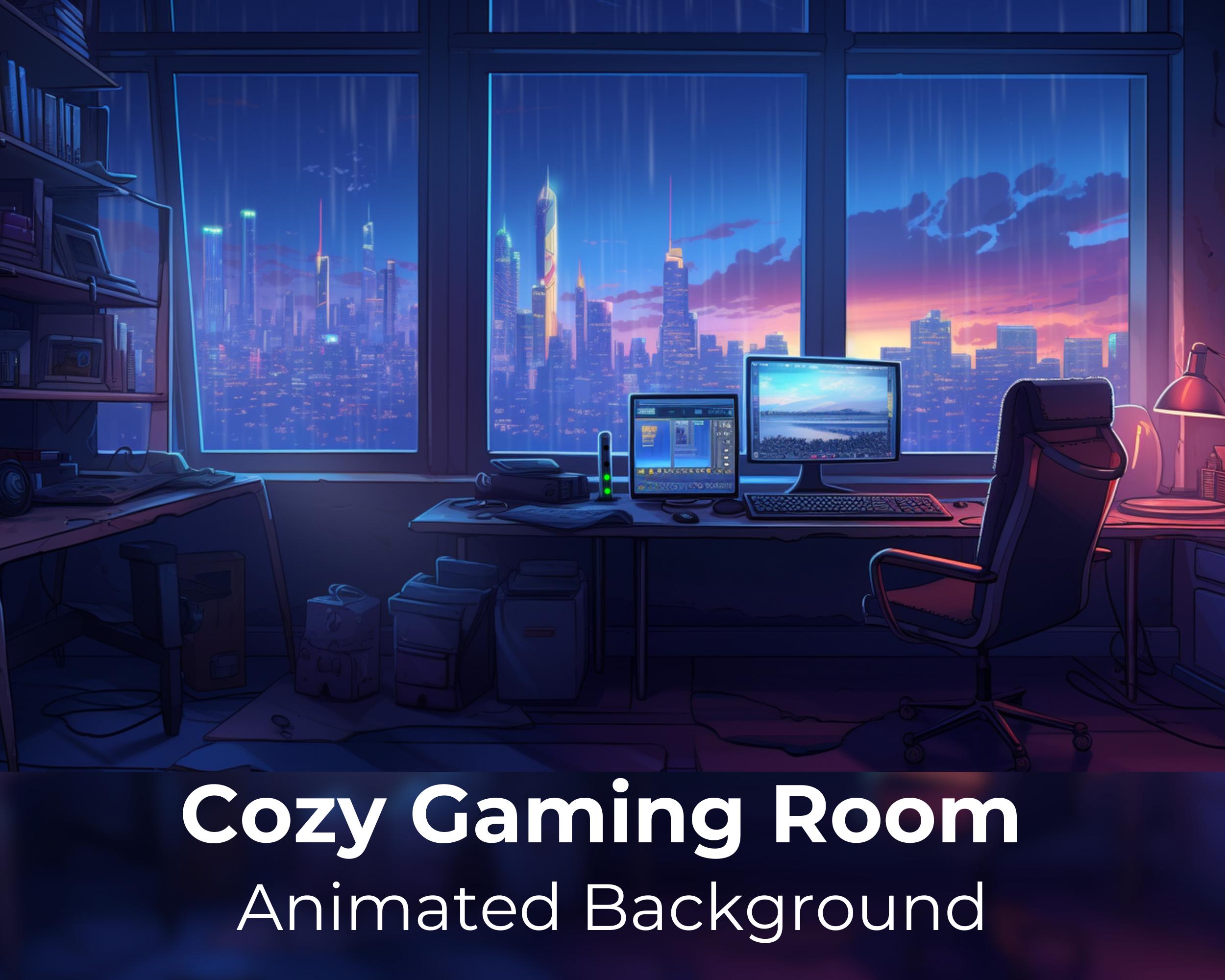 Cozy Gaming Room // Animated Background // Vtuber Background // Vtuber ...