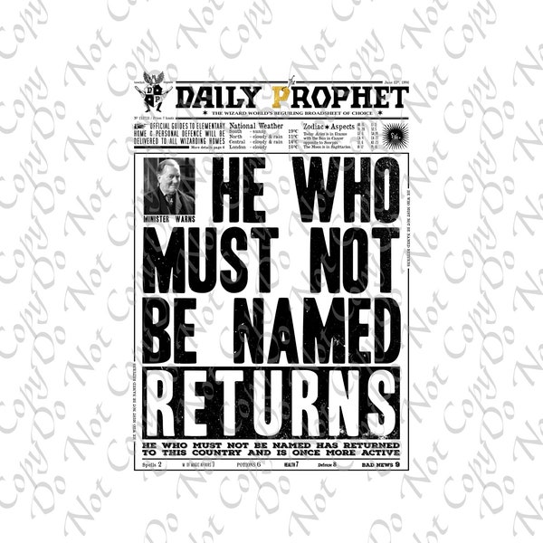 Daily Prophet Poster - Etsy
