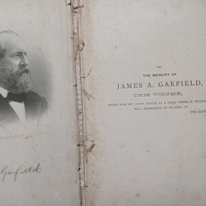 Life of President Garfield History Vintage Book - Etsy
