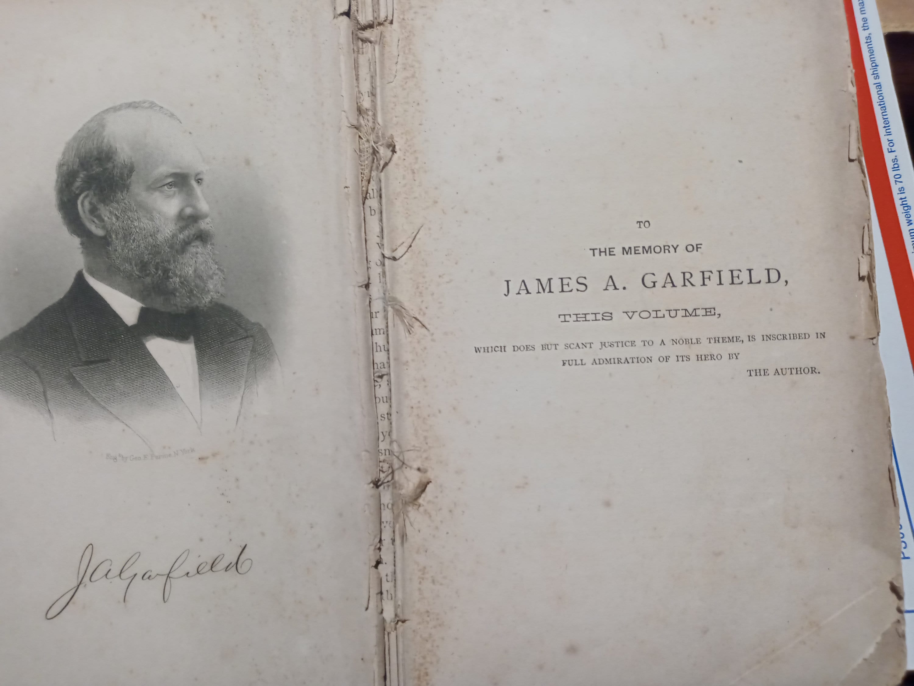 Life of President Garfield History Vintage Book - Etsy