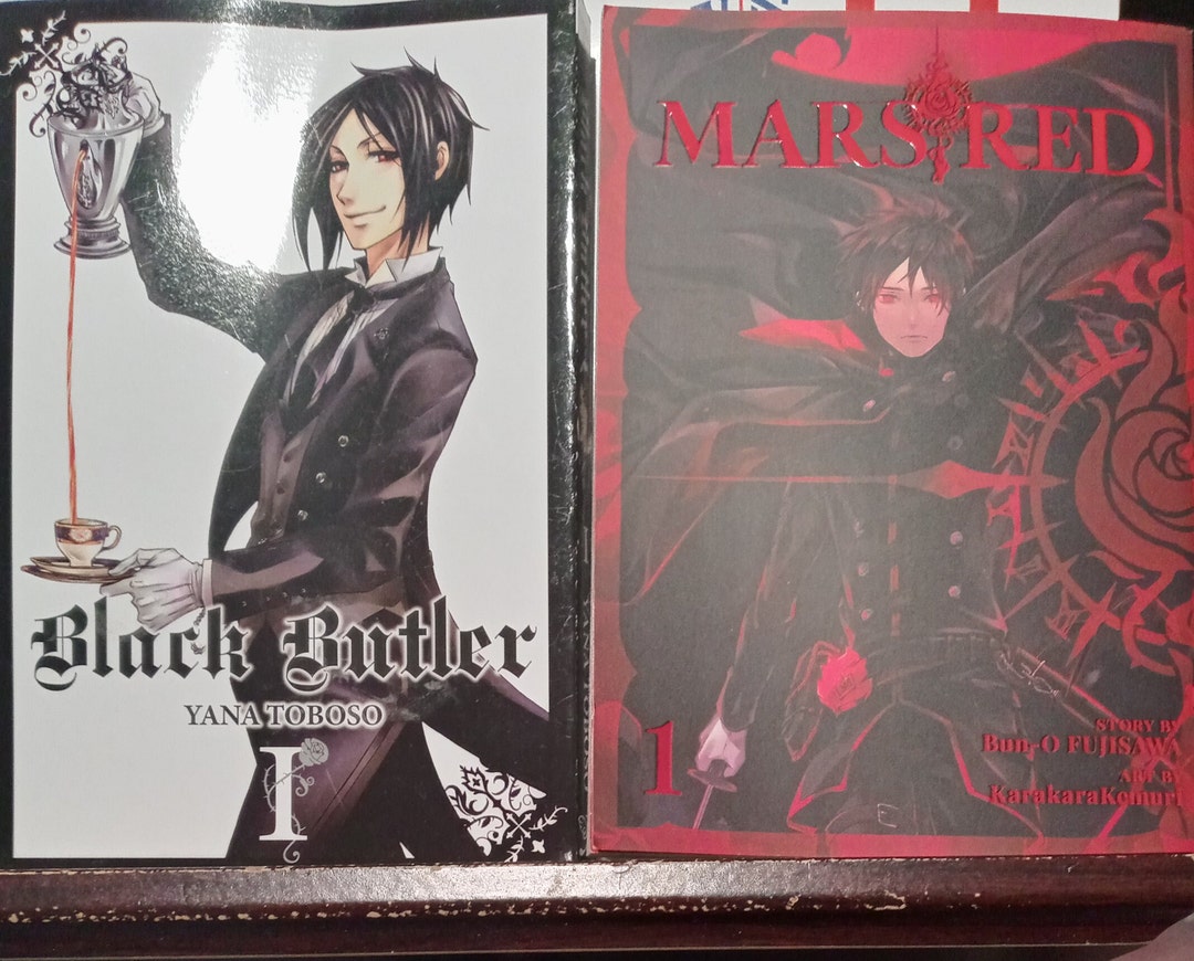 Lot of 2 Books Black Butler and Mars Red Tokyo Vampires Free Shipping ...