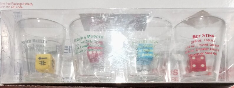 Vodka Lovers Shot Glass Game Includes 4 Glasses and Dice by Kheper ...