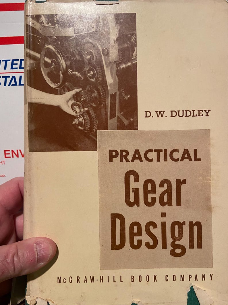 Practical Gear Design D.W. Dudley Machinery - Etsy