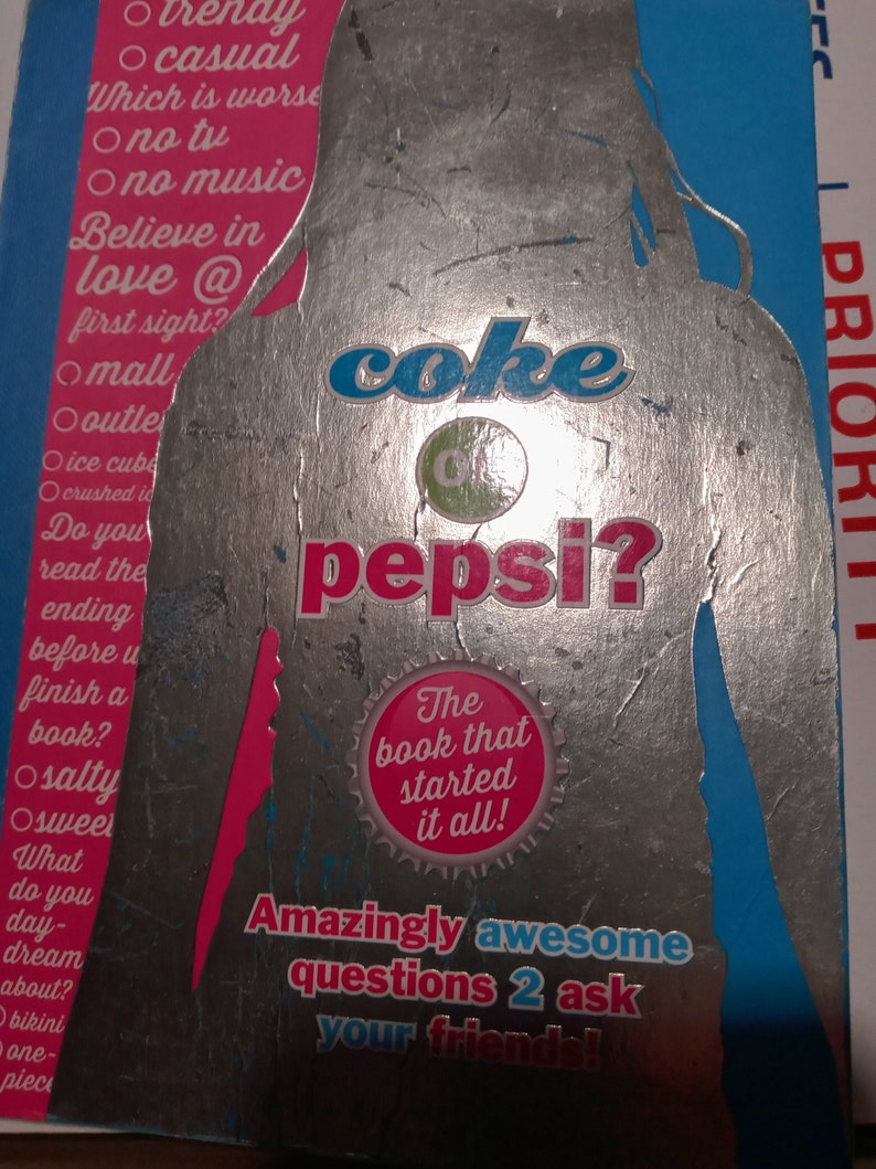 Coke or Pepsi the Book That Started It All - Etsy