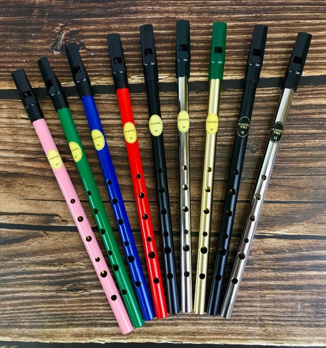 Irish Feadóg Red D Tin Penny Whistle - Etsy