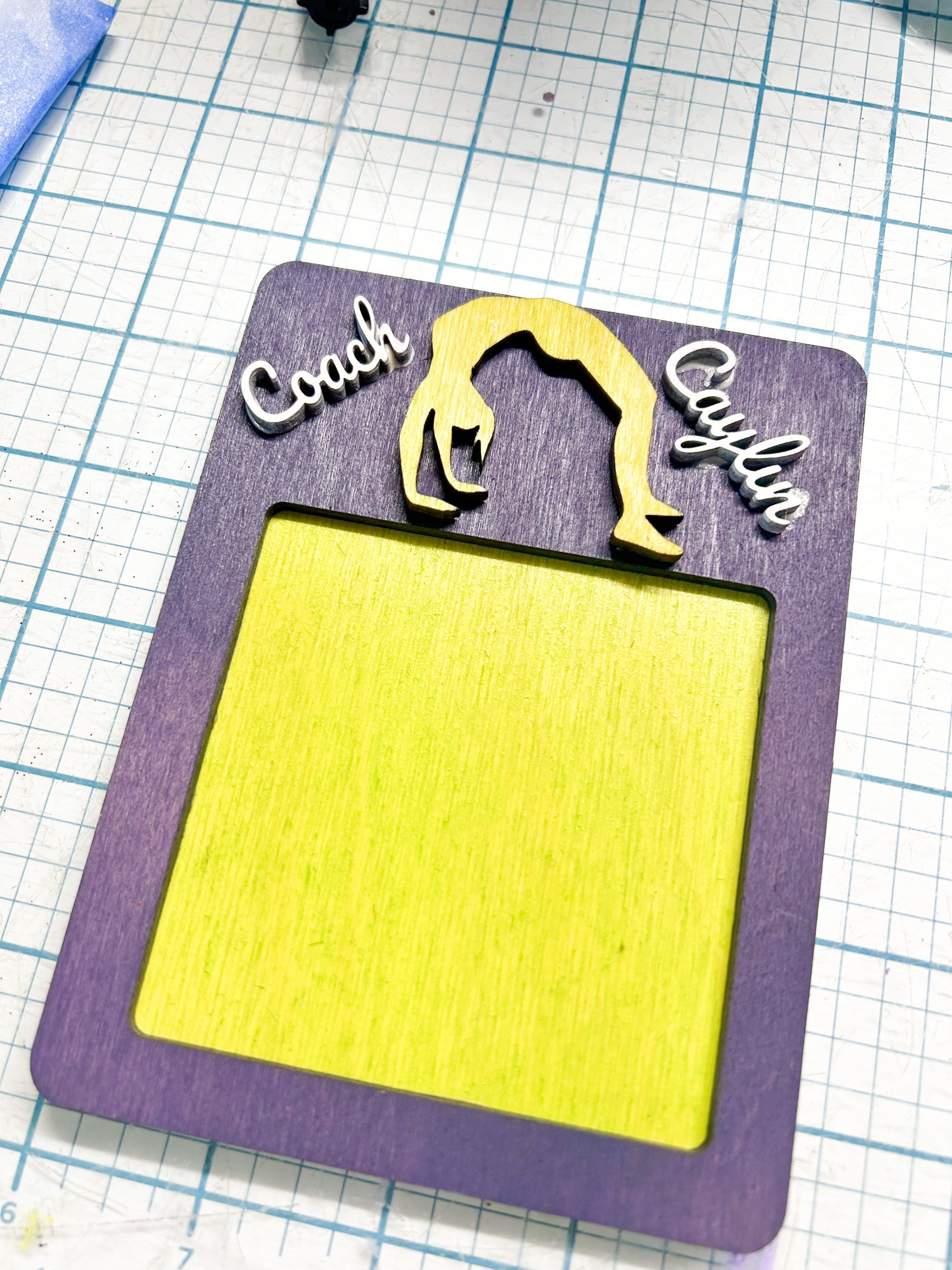 Custom Post It Note Holder Coaching Gift Gymnastics Coach - Etsy