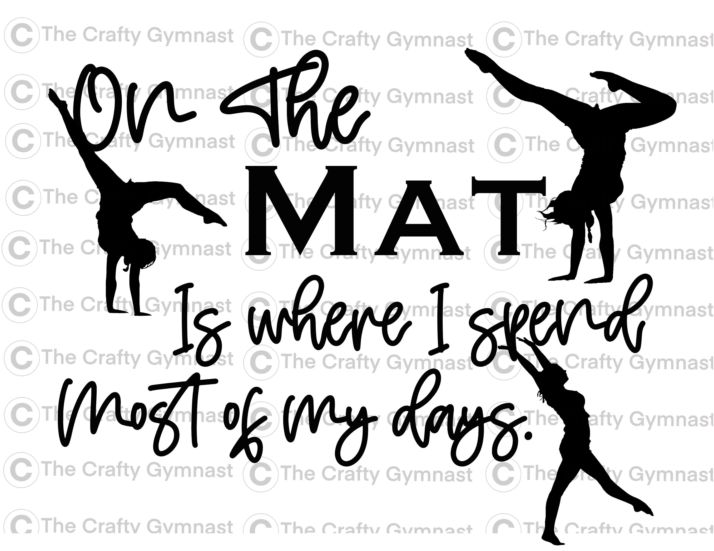 On the Mat Digital File, SVG File, Gymnastics File, Digital Sublimation ...