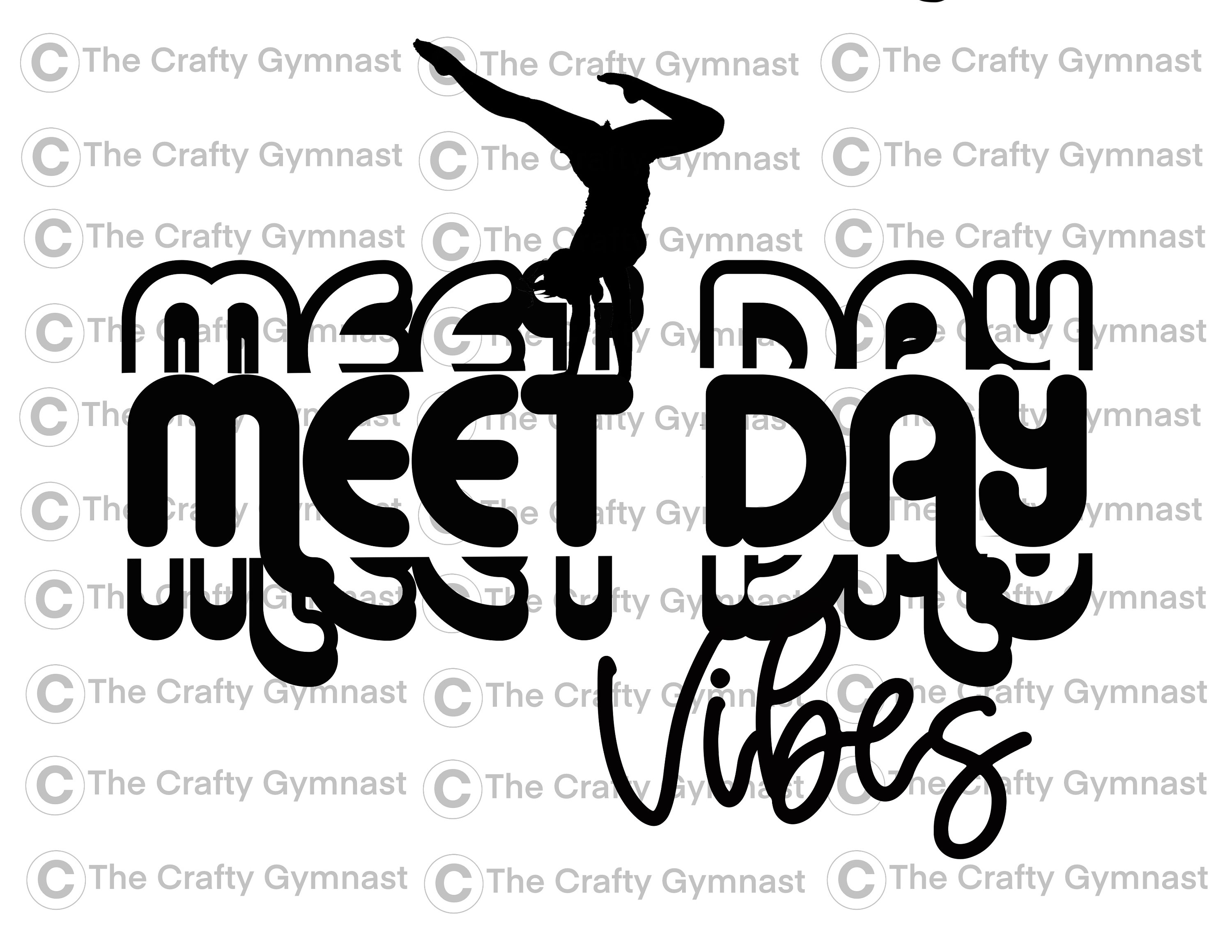 Meet Day Vibes Gymnastics Digital File, Gymnastics File, Digital ...