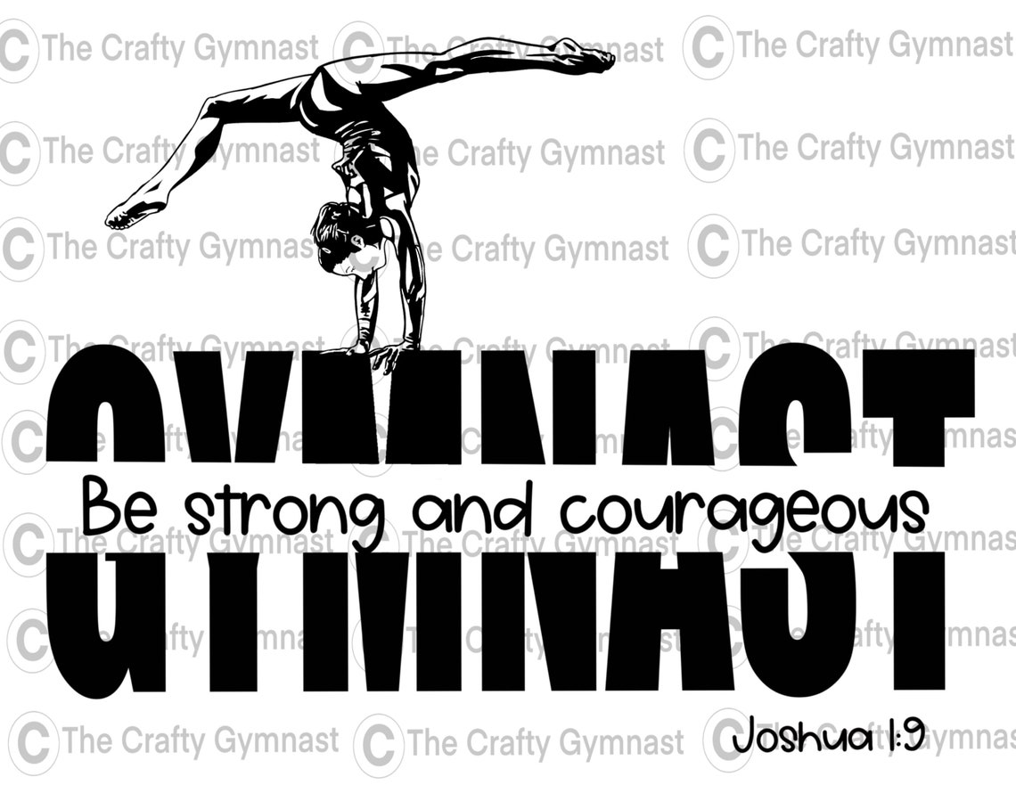 Be Strong Gymnastics Digital File, Gymnastics File, Digital Sublimation ...