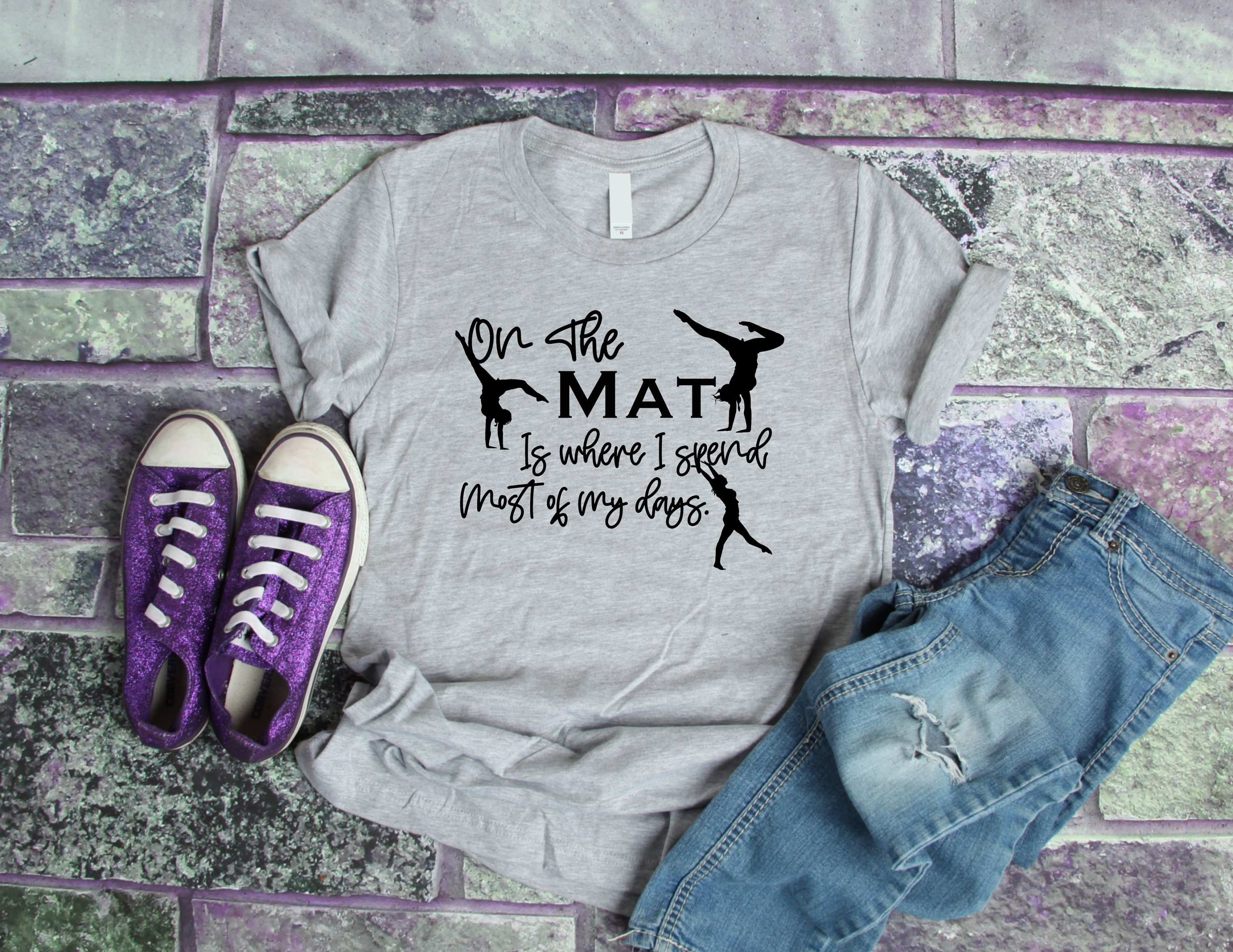 On the Mat Digital File, SVG File, Gymnastics File, Digital Sublimation ...