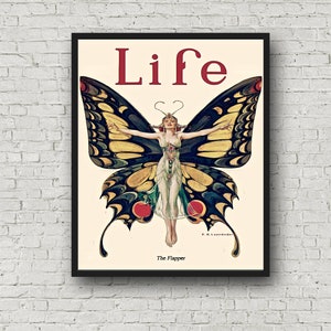 Life Magazine Cover, the Flapper Feb 2,1922, Vintage Magazine Print ...