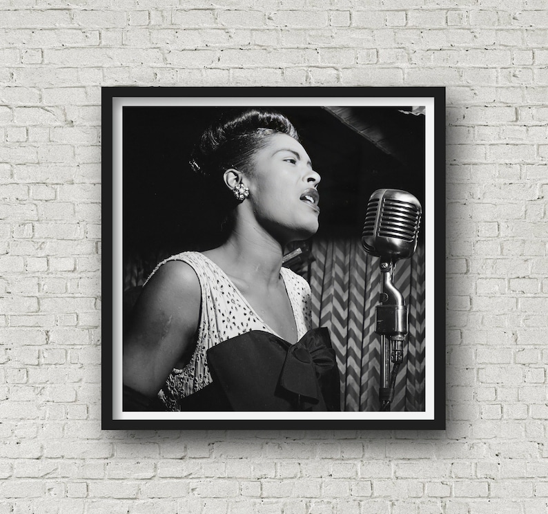 Billie Holiday 1947 Black & White Museum Quality Print - Etsy
