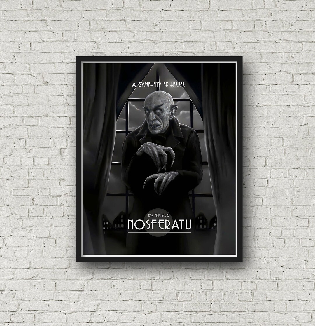 Nosferatu Poster: Classic Vampire Film, Gothic Halloween Decor - Etsy