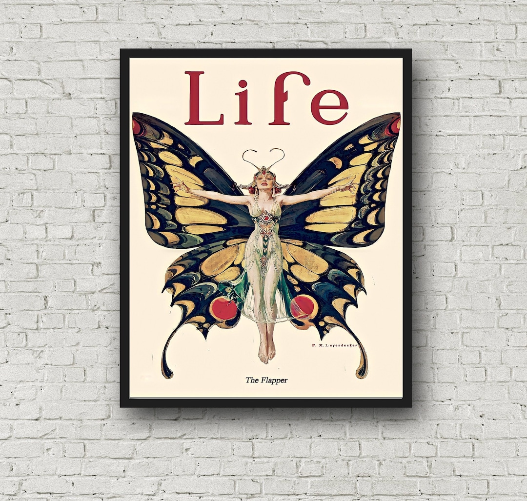 Life Magazine Cover | the Flapper | Feb 2,1922 | Museum Quality Print ...