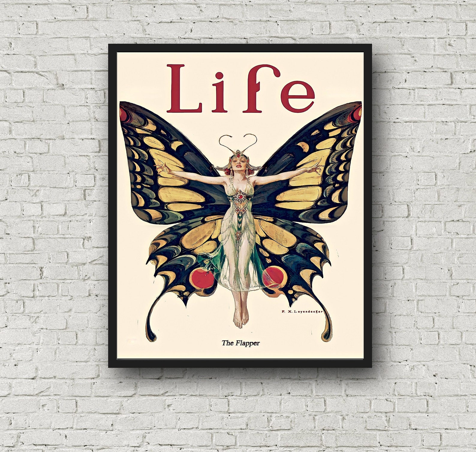 Life Magazine Cover the Flapper Feb 21922 Vintage Magazine - Etsy