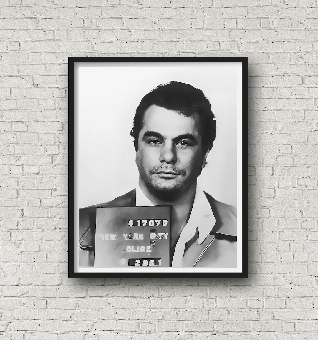 John Gotti the Teflon Don Mugshot, Famous Mugshots, Mafia Print, Man ...