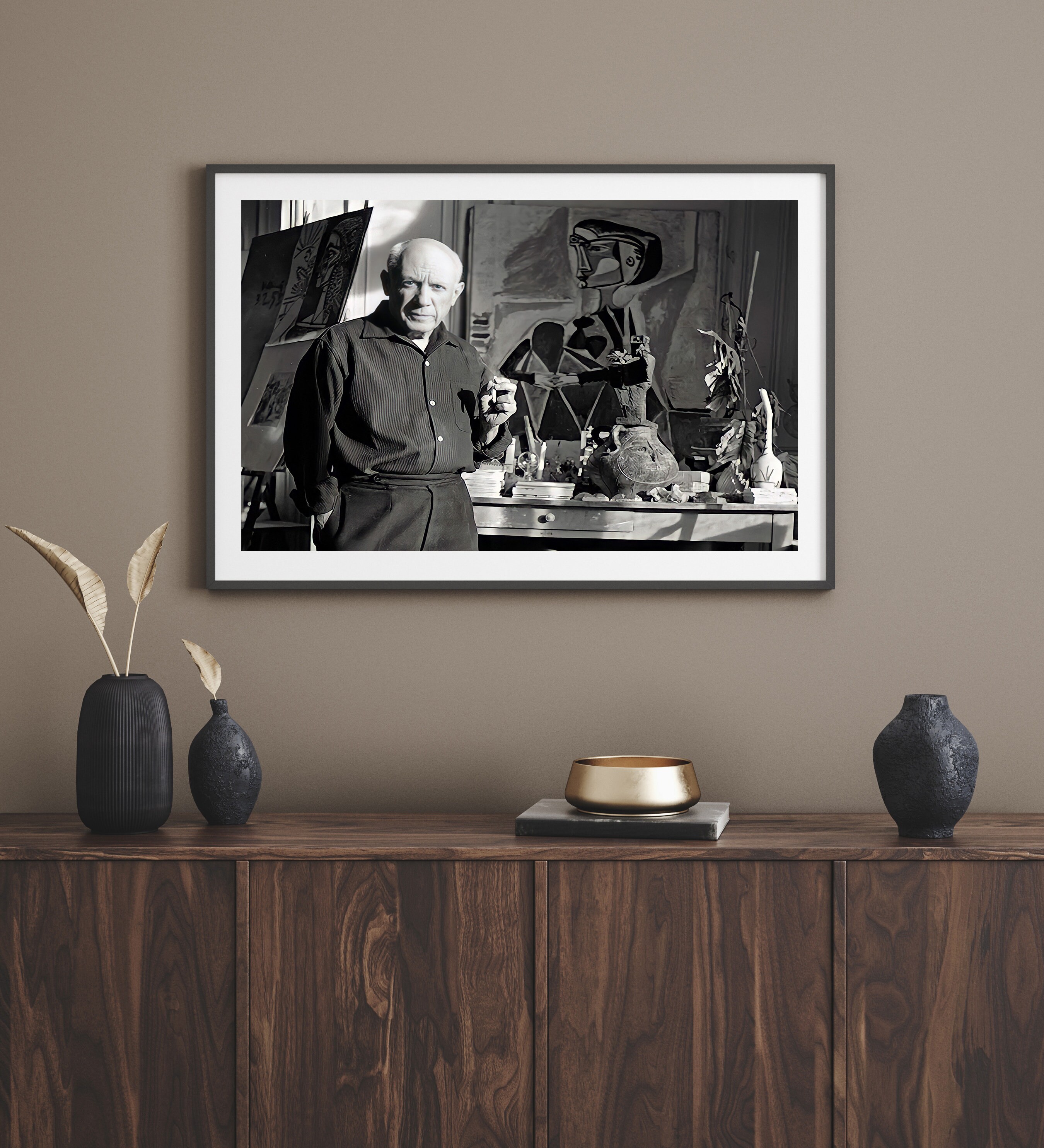Pablo Picasso in His Studio 1956 Museum Quality Print - Etsy