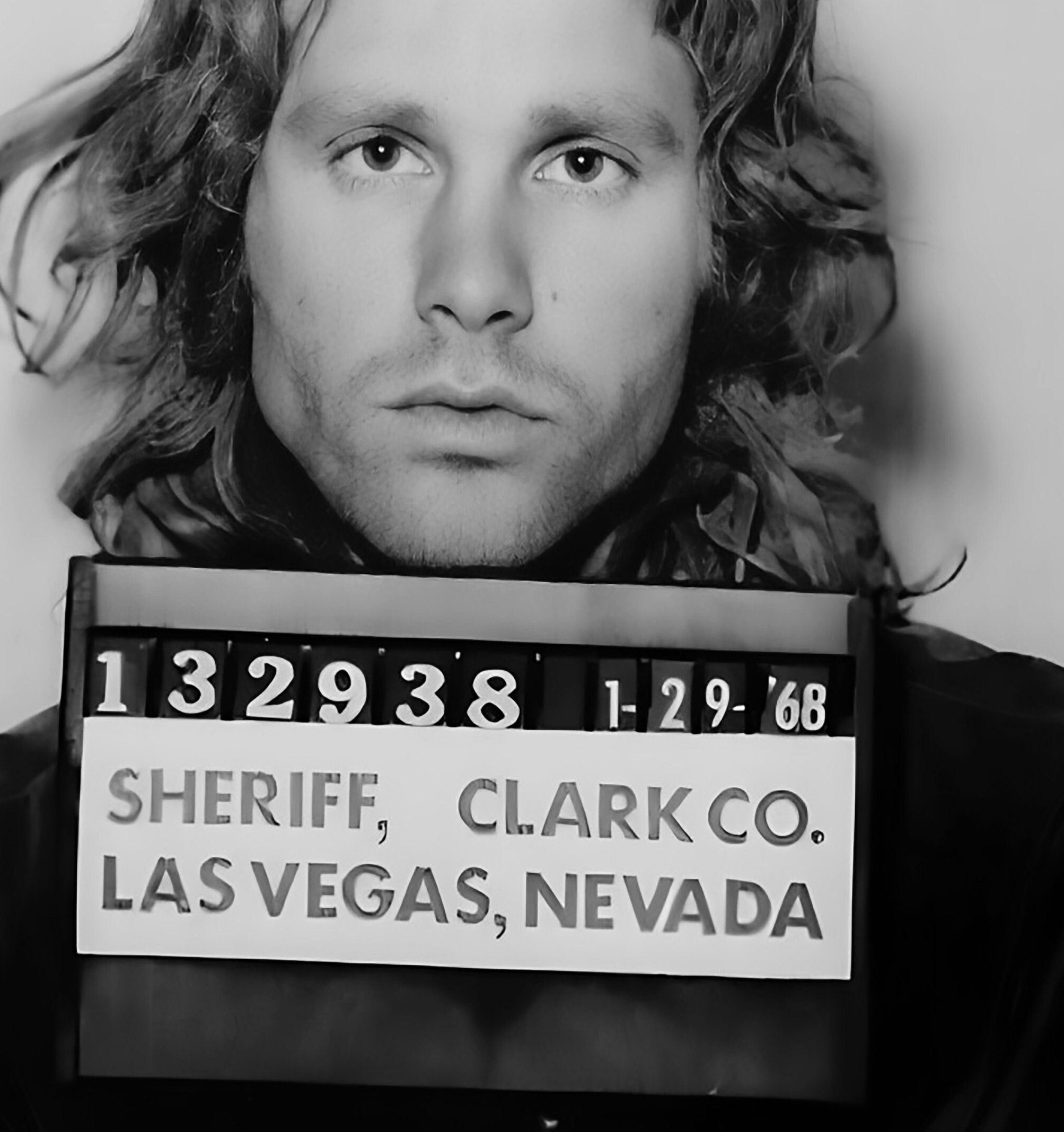 Jim Morrison 1968 Mugshot, Famous Mugshot Print, Jim Morrison Print ...