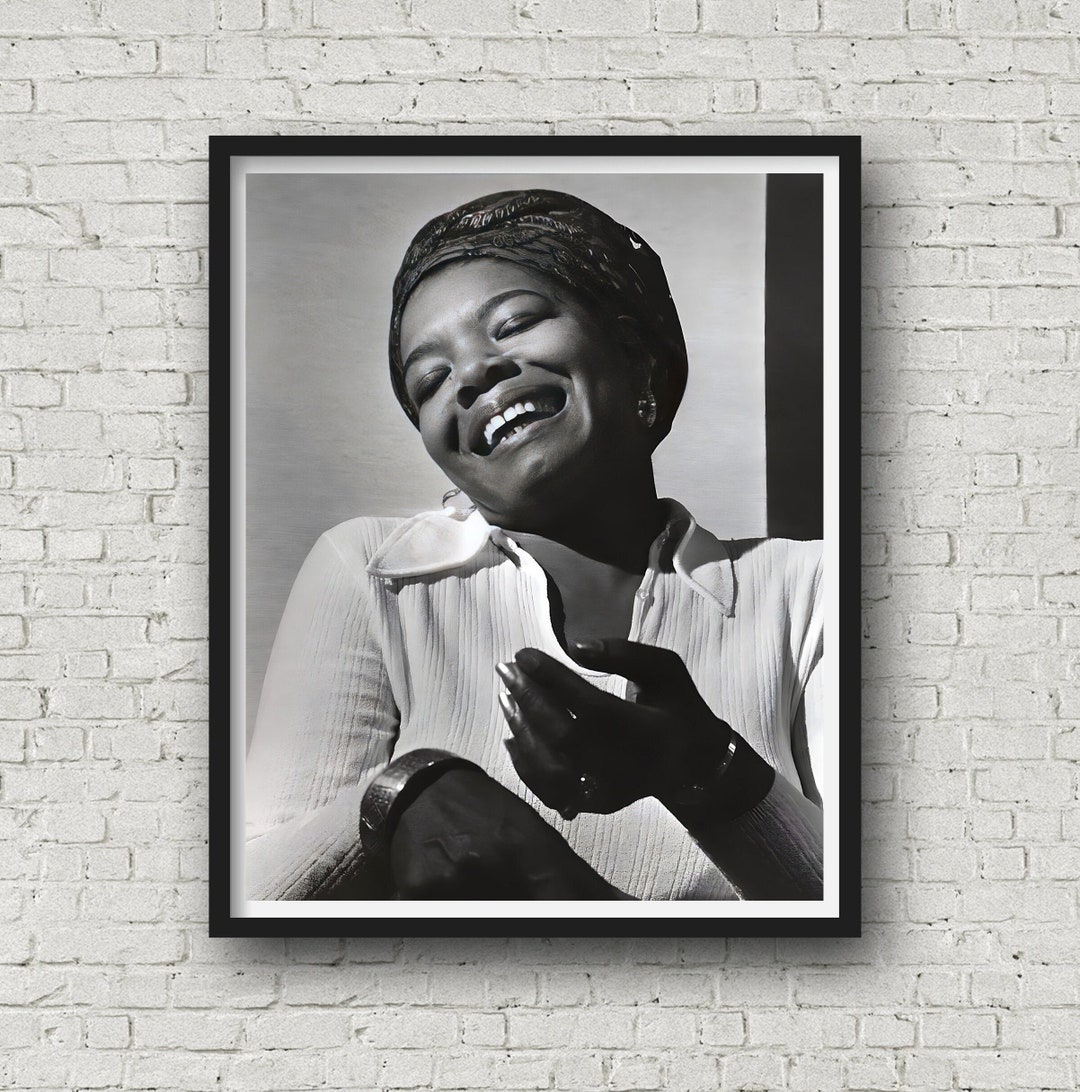 Maya Angelou Photo Print, Iconic Women in History, Vintage Photography ...