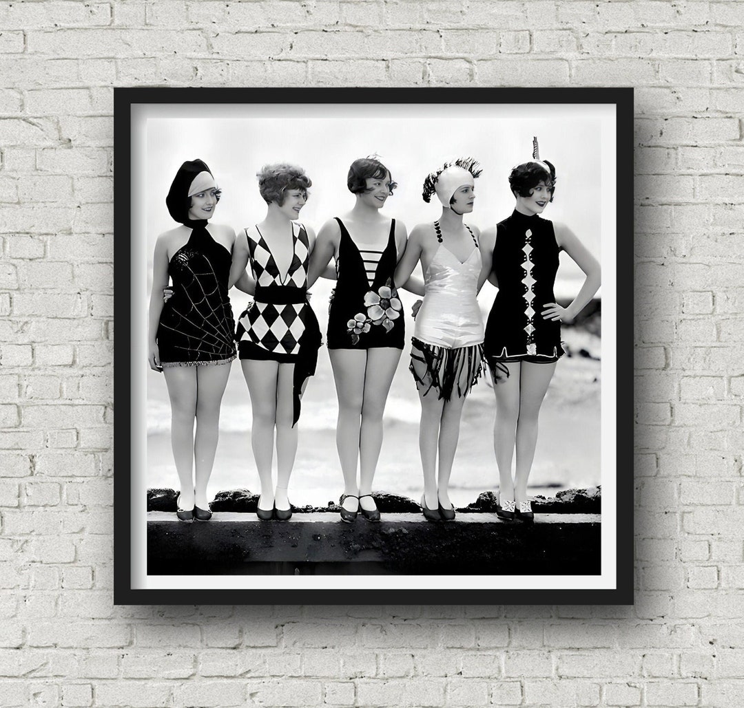 Swimsuit Models of the 1920s | Museum Quality Print - Etsy