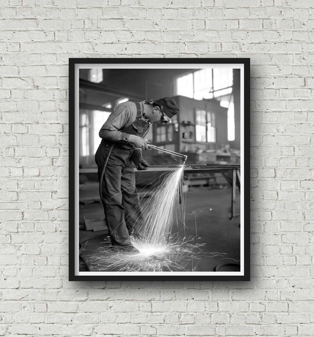 Vintage Welder Photo Print: Industrial Steampunk Wall Art - Etsy