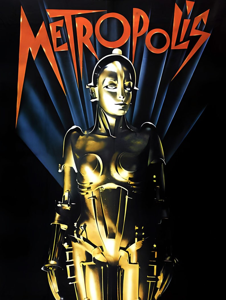 Metropolis 1927 Movie Poster Print Vintage Film Poster - Etsy