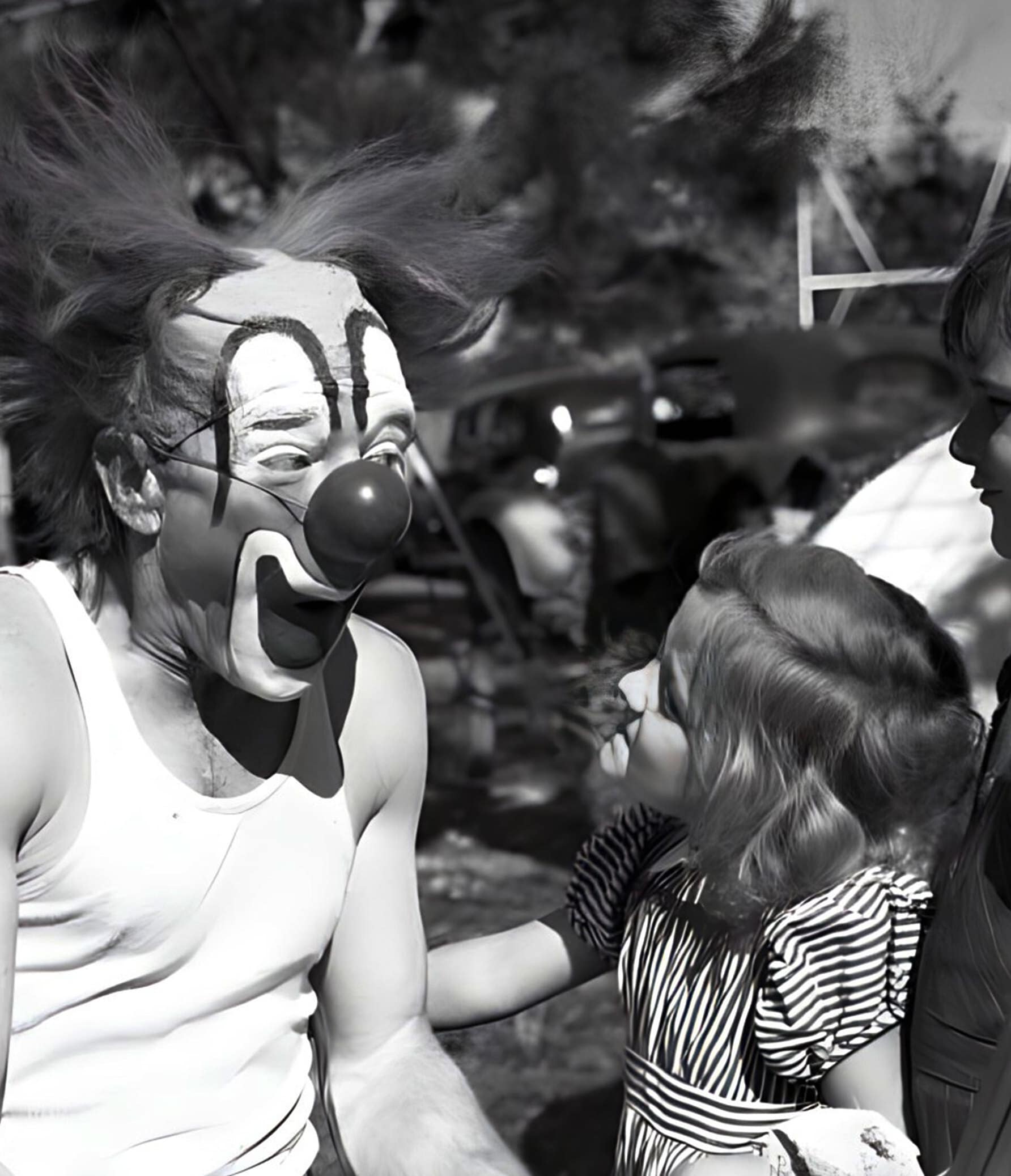 Ringling Circus Clown Lou Jacobs and Children 1941, Vintage Photo Print ...