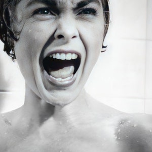 Psycho Scream Print, Classic Horror Movie Poster, Janet Leigh Print ...