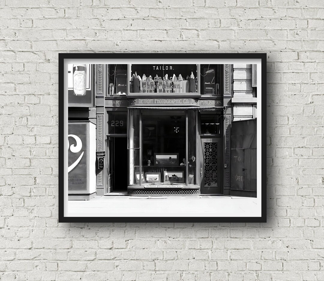 Detroit Photographic Company Storefront, Early 1900s, Vintage Photo ...