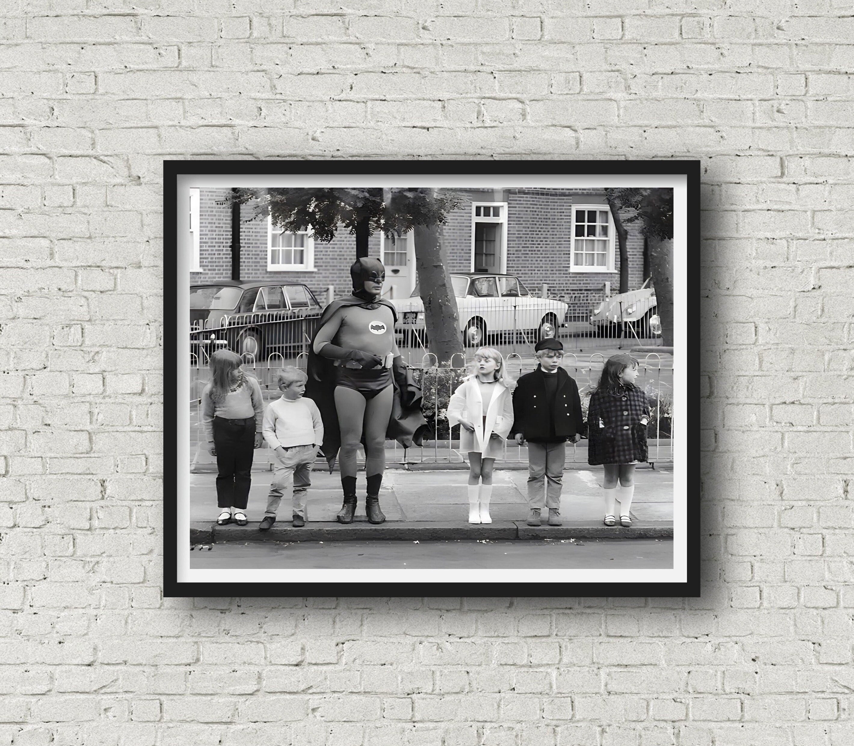 Adam West as Batman in Road Safety Ad 1967, Vintage Batman Wall Art ...