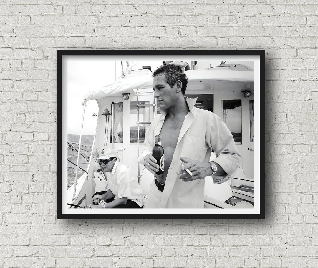 Paul Newman's Fishing Trip | 1967 | Museum Quality Print - Etsy