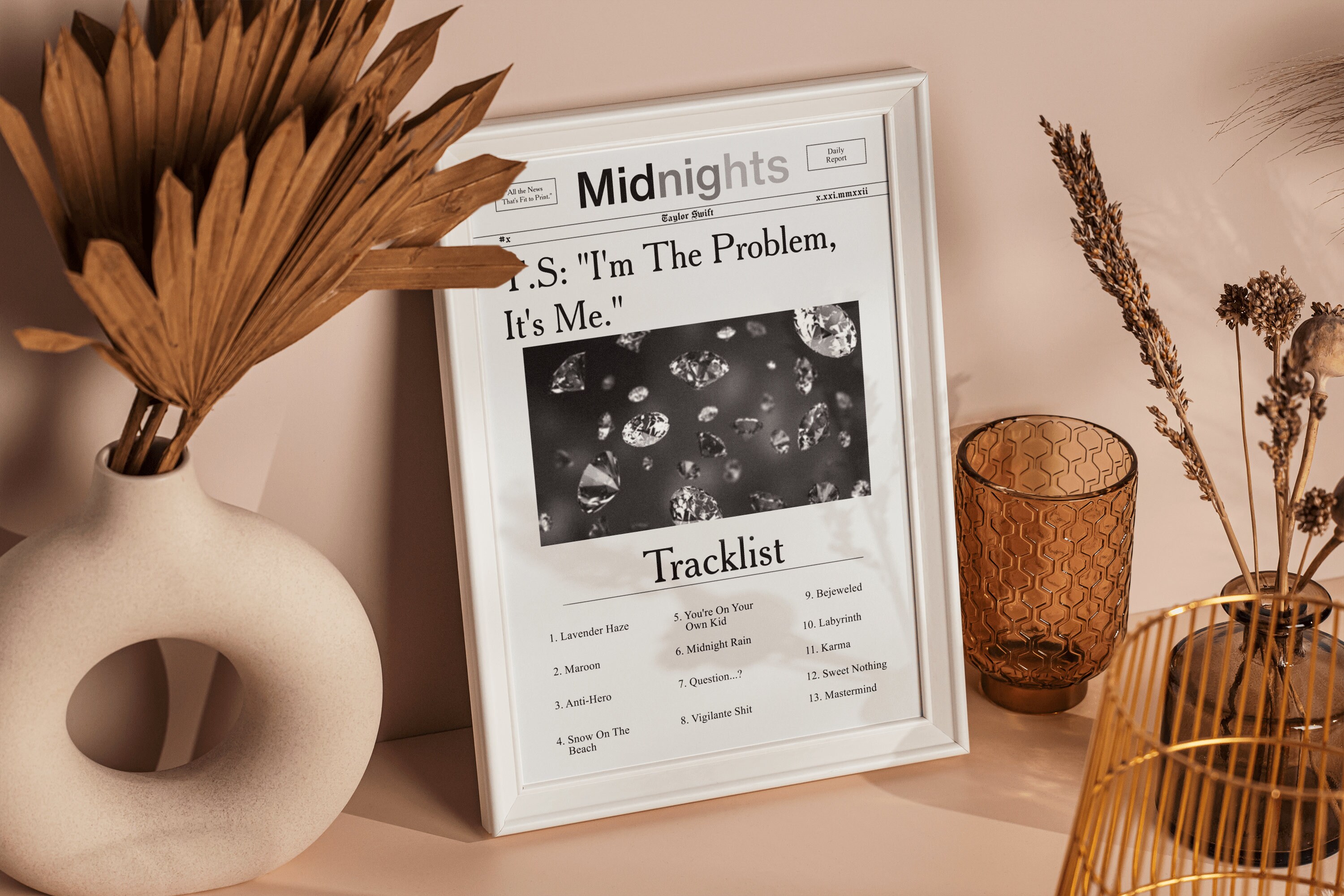 Taylor Swift Poster, Midnights Poster, Wall Art, Taylor Swift Wall Art ...