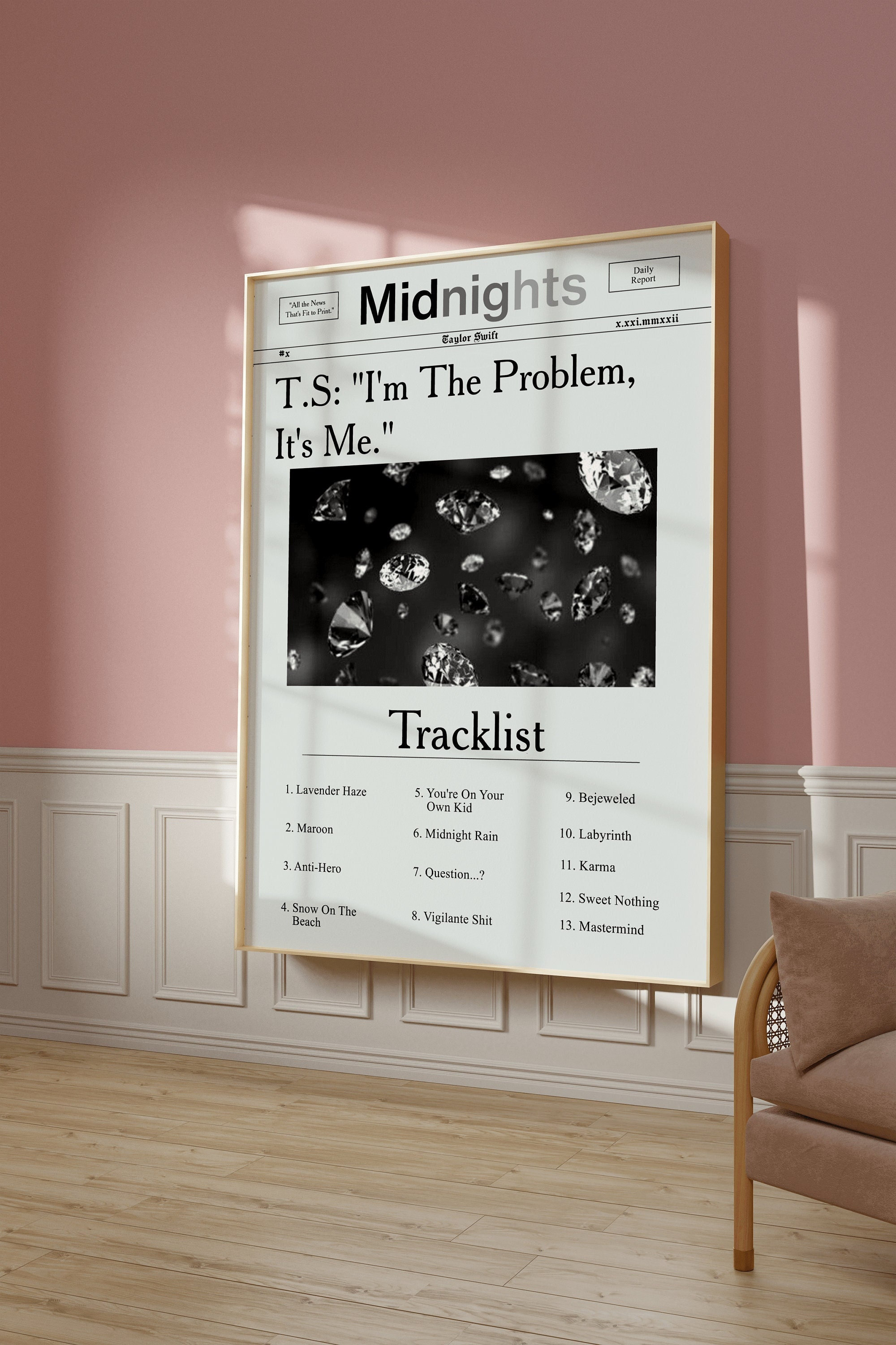 Taylor Swift Poster, Midnights Poster, Wall Art, Taylor Swift Wall Art ...