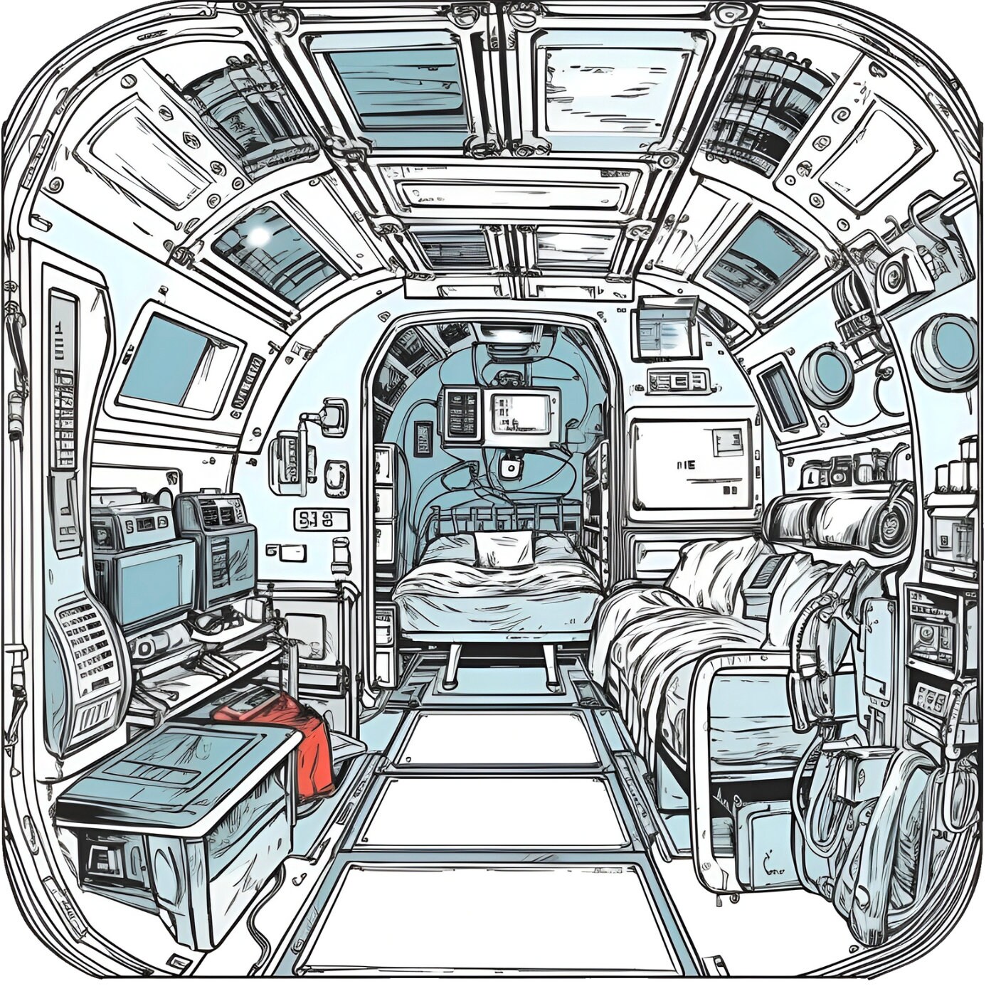 Sci-fi Clip Art, Water Color Space Exploration, Kids of the Future ...