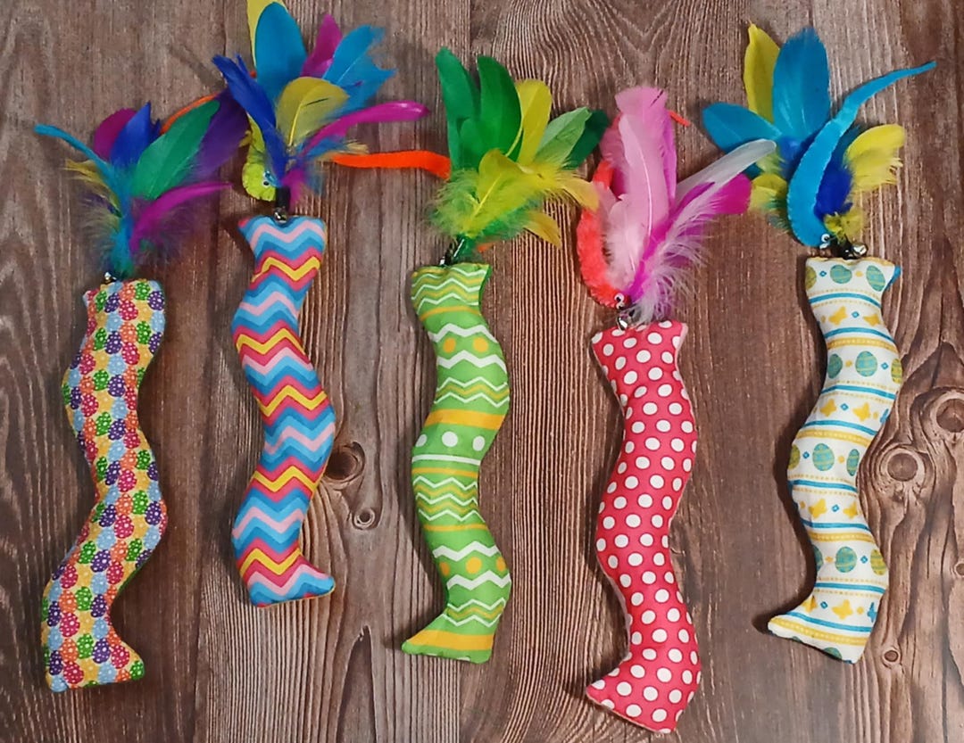 Crinkle Kicker Cat Toy, Bright Alluring Kitty Toy, Cat Kicker, Catnip ...