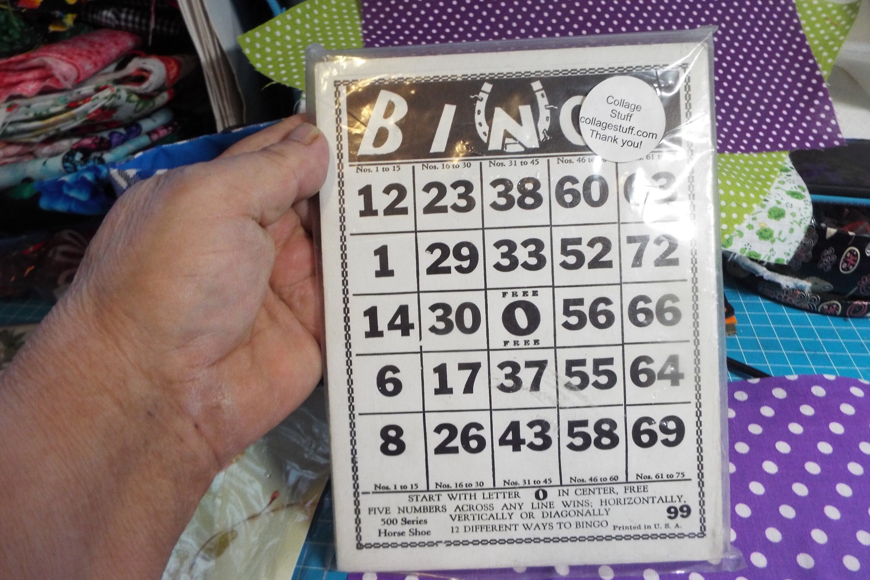 Chipboard Bingo Cards, Crafting Cards, Collages - Etsy