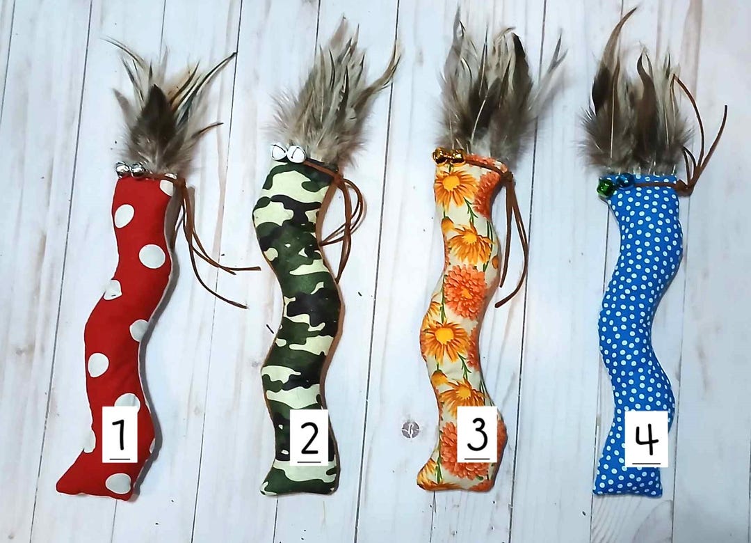 Cat Kickers, Catnip Toys, Cat Toys, Crinkle Kickers, - Etsy