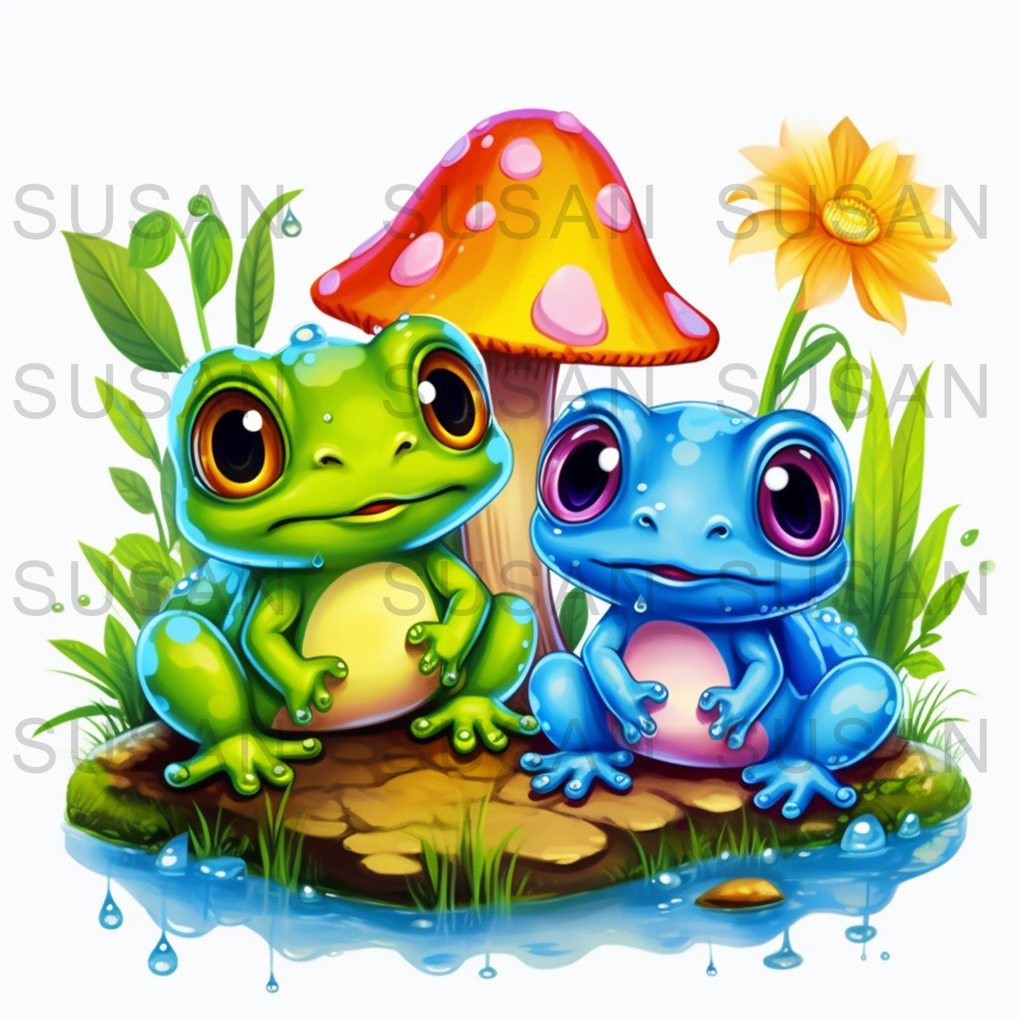 Cute Baby Frogs PNG, Transparent Baby Frog PNG, Baby Frogs Clipart for T-shirt, Tumbler, Mug ...