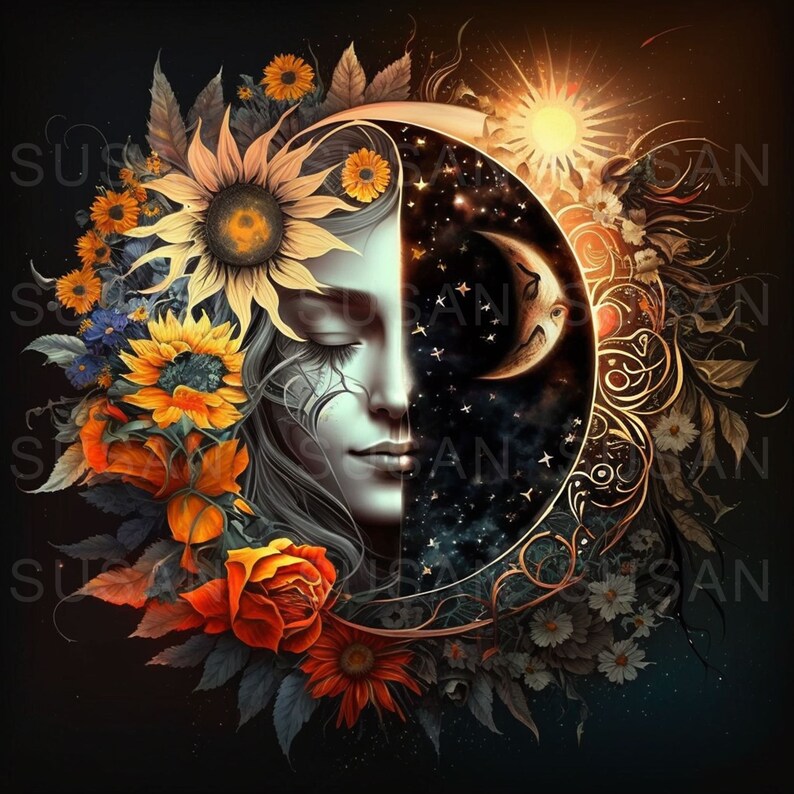 Celestial Sun and Moon PNG, Yin Yang PNG transparent, Ying Yang Image ...